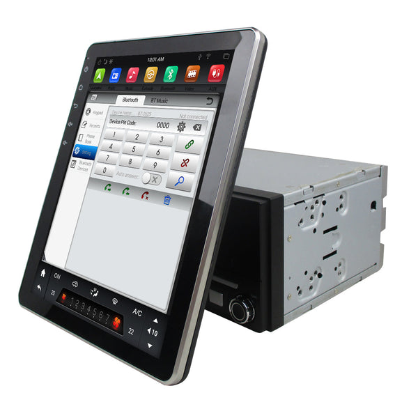 7" Universal 1 DIN Radio Screen with retractable screen Android 4GB RA ...